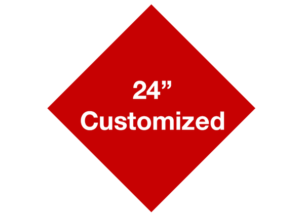 Industrial Tape 24" Red Diamond Custom Safety Floor Sign – Industrial ...