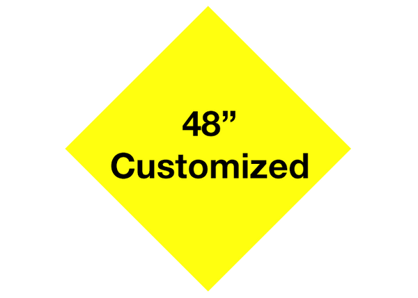 Yellow 48" Diamond Customized Floor Tape Safety Marking – Industrial ...