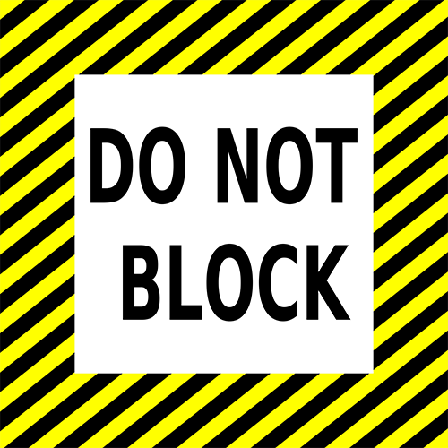 Do Not Block Floor Sign – Industrial Floor Tape