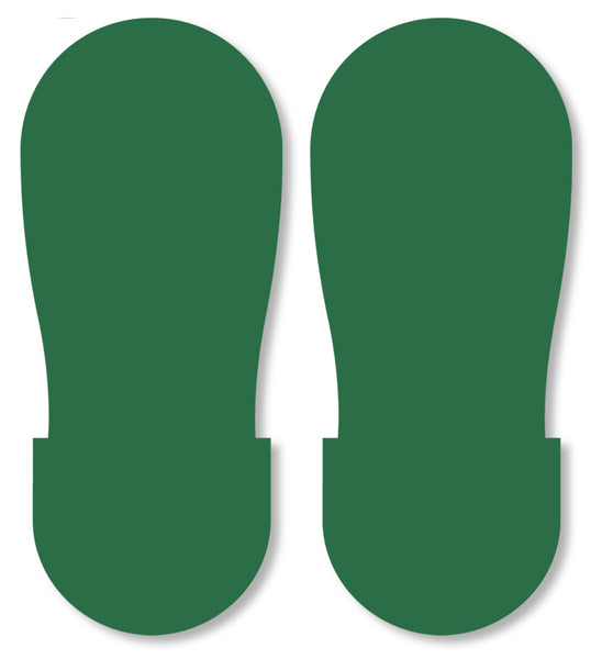Mighty Line Green Industrial Footprint Decals – Industrial Floor Tape