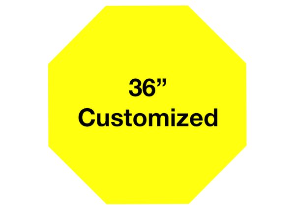 Mighty Line Octagon Yellow Customized Adhesive Floor Signs – Industrial ...