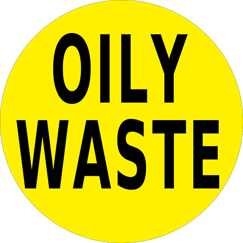 Oily Waste Floor Sign – Industrial Floor Tape