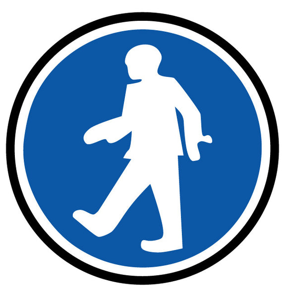 Mighty Line 24" Walking Permitted Floor Signage – Industrial Floor Tape